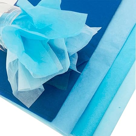 Amazon.com : American Greetings Bulk Blue and White Tissue Paper, for ...
