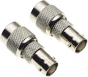 Conector Adaptador coaxial TNC Macho a BNC Hembra, Impedancia Recta de 50ohm, frecuencia máxima ...