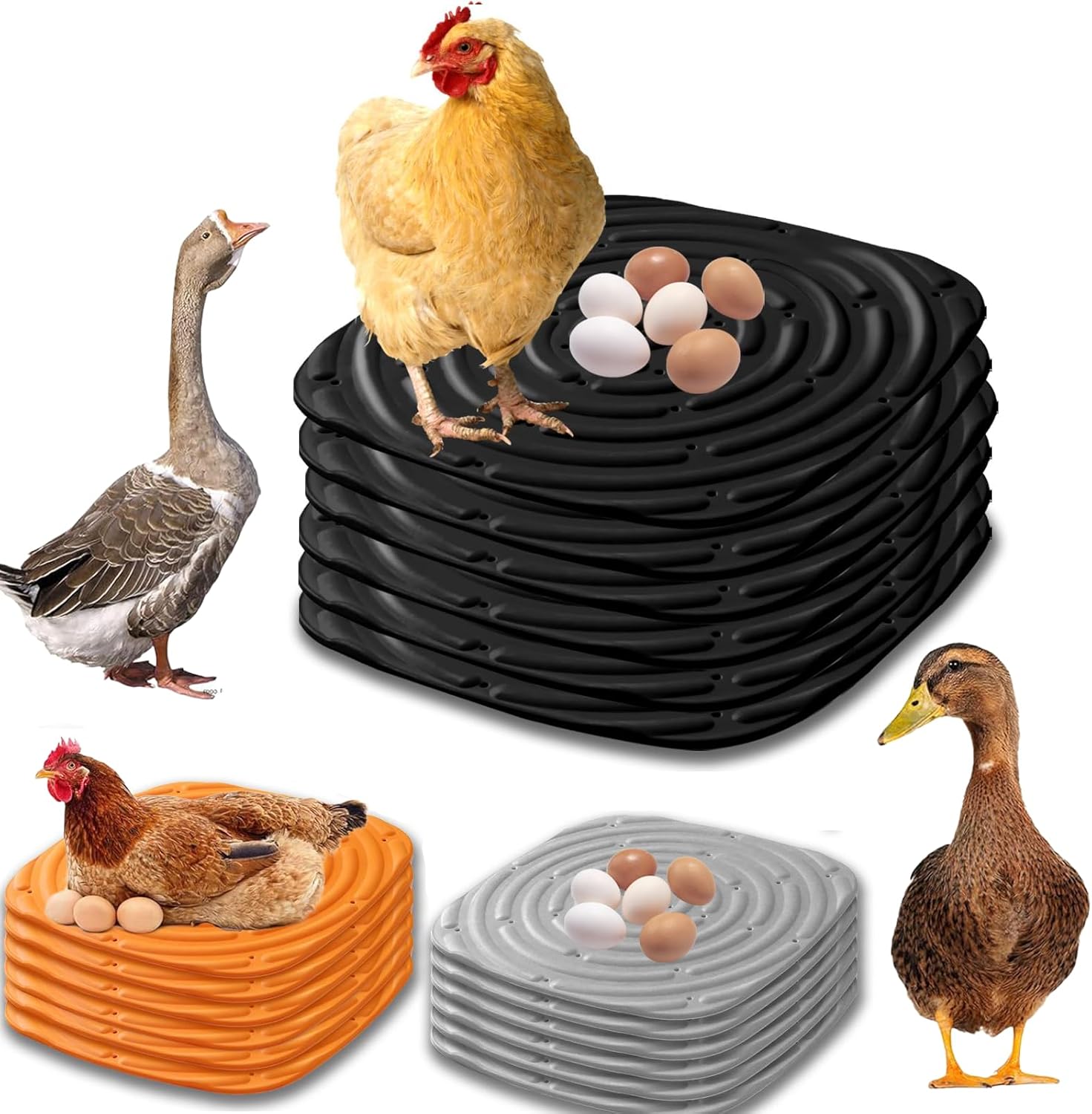Amazon.com: Jookeepoe 6-Piece Chicken Coop Pads Set - Washable and ...