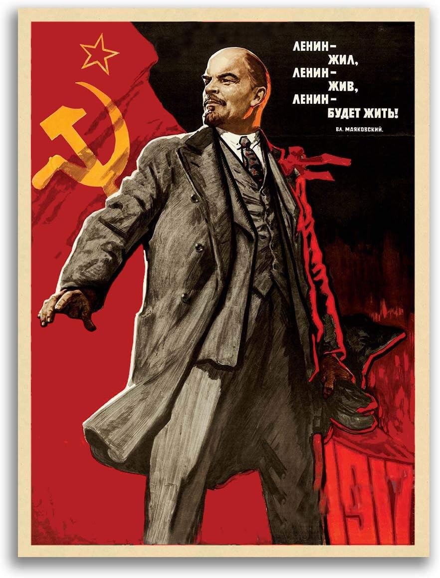 Amazon.com: MAGNET Lenin Lives! 1960s Russian Marxist Communist ...