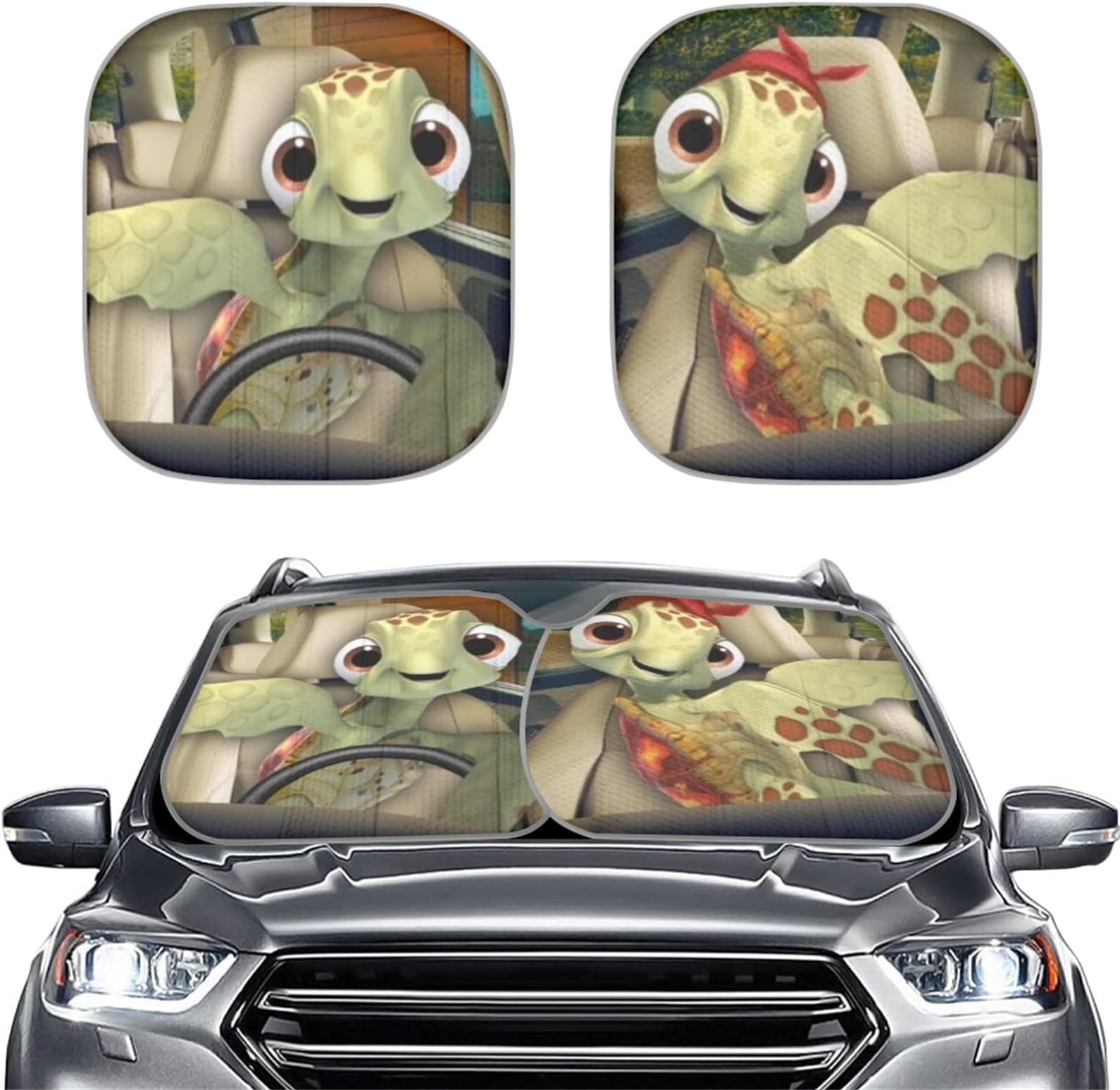 Amazon.com: Funny Car Windshield Sunshade 27.5 X 51 Inch, Front Auto ...