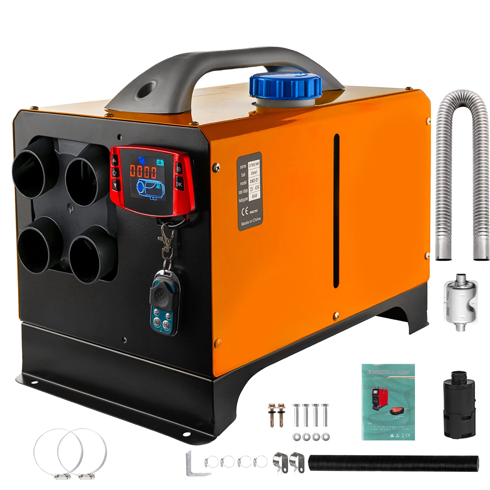 Snapklik.com : Fiberfly Diesel Heater All In One 5KW, Muffler, Diesel ...