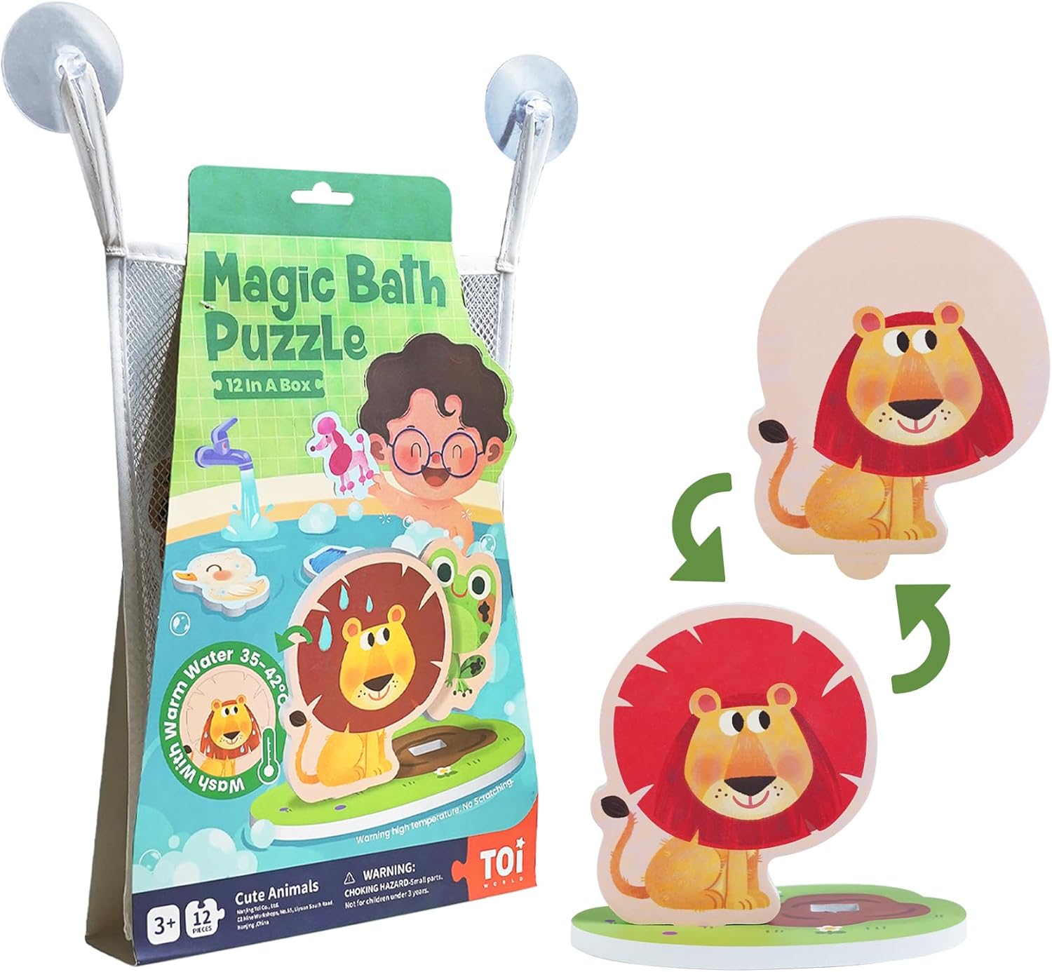 Amazon.com: TOI Bath Toys for Toddlers, Floating Color-Changing Foam ...