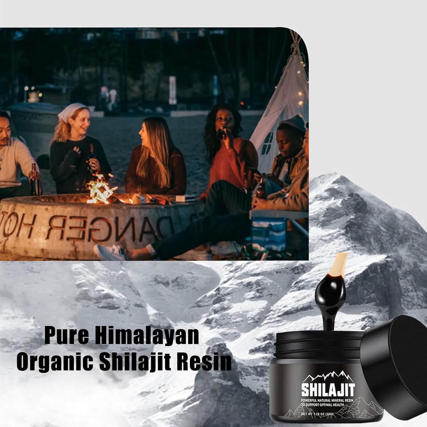 Organic Himalayan Shilajit Resin - 50g Golden Grade Supplement for ...