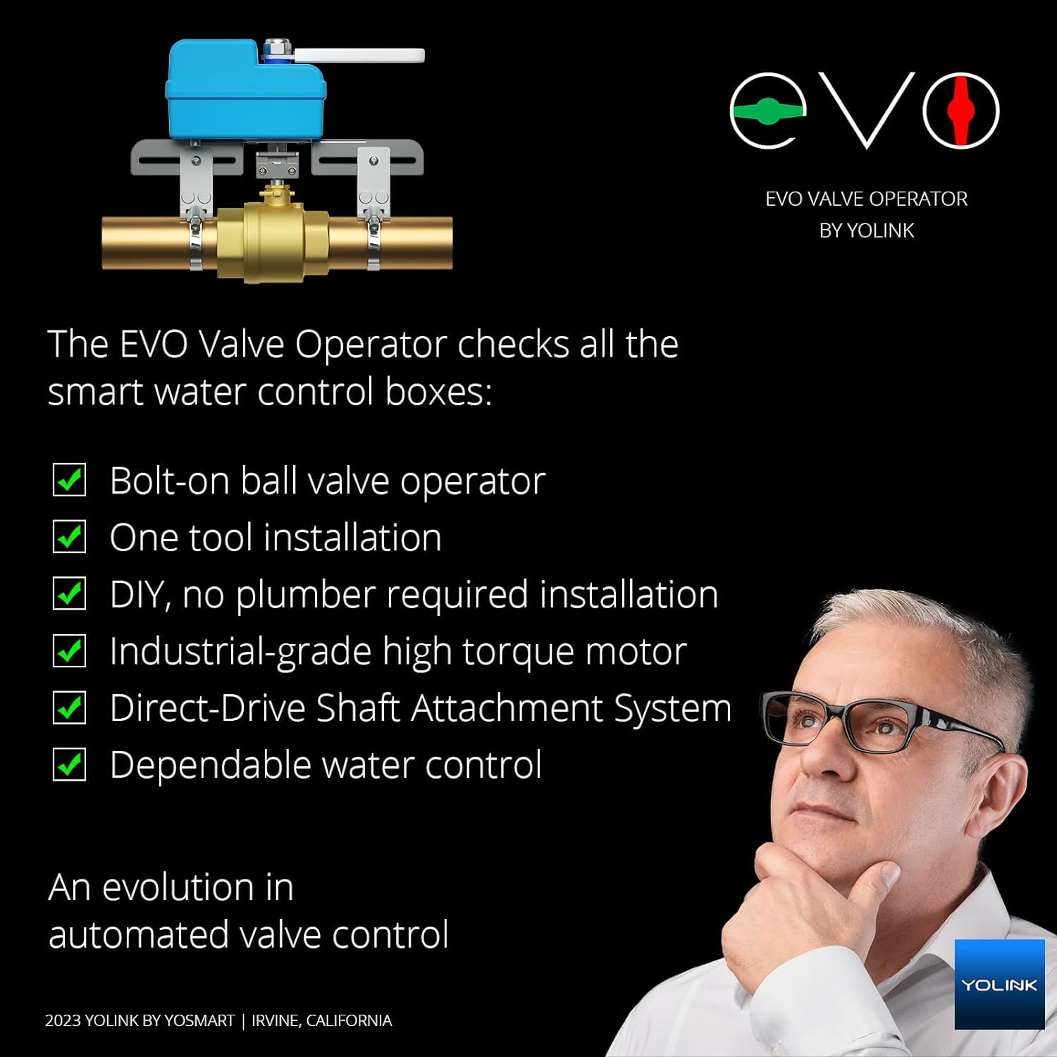 Snapklik.com : YoLink DIY Automatic Water Leak Detection & Shut-Off Starter Kit, Valve Operator ...