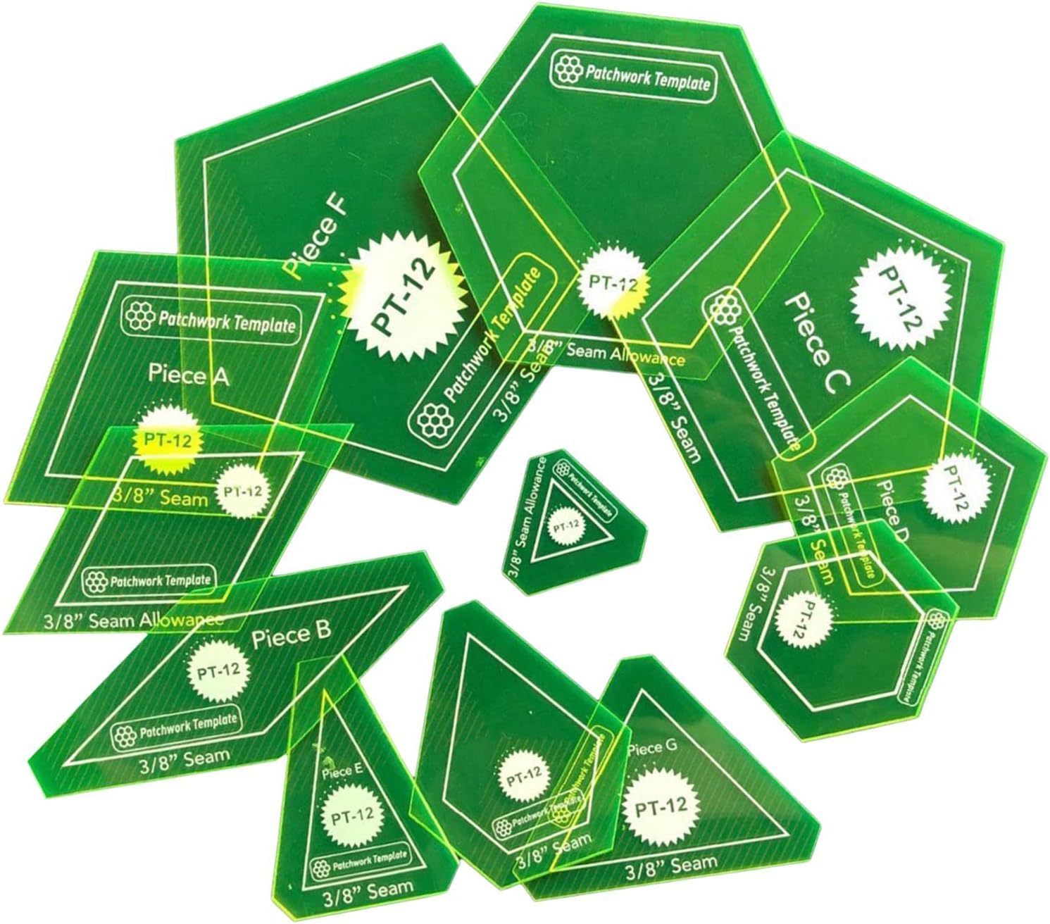 Amazon.com: 54 Pcs/Set Quilting Templates Quilt Stencils Handmade Mixed ...