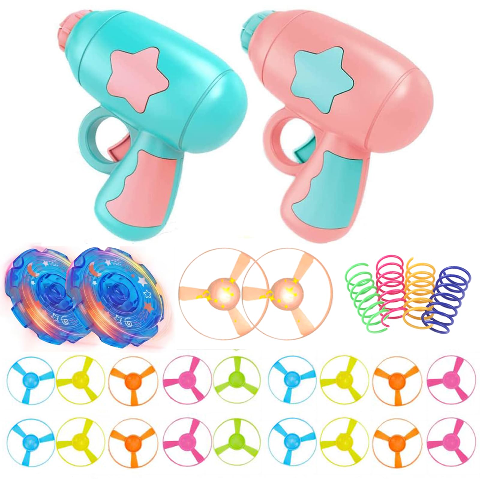 Amazon.com: BaiKevin 28 Pcs Helicopter Cat Toy with LED Flying ...