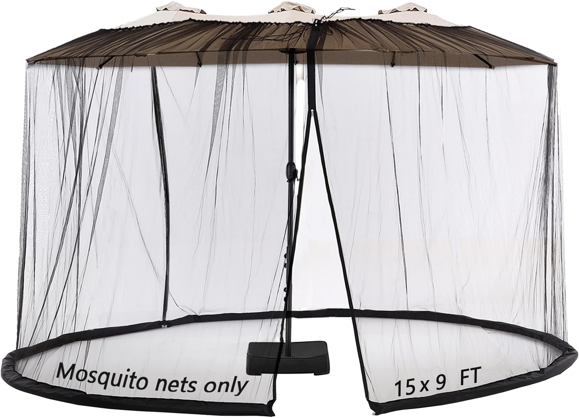 Amazon.com : OUTDOOR WIND 9-11 FT Patio Umbrella Netting for Outdoor ...