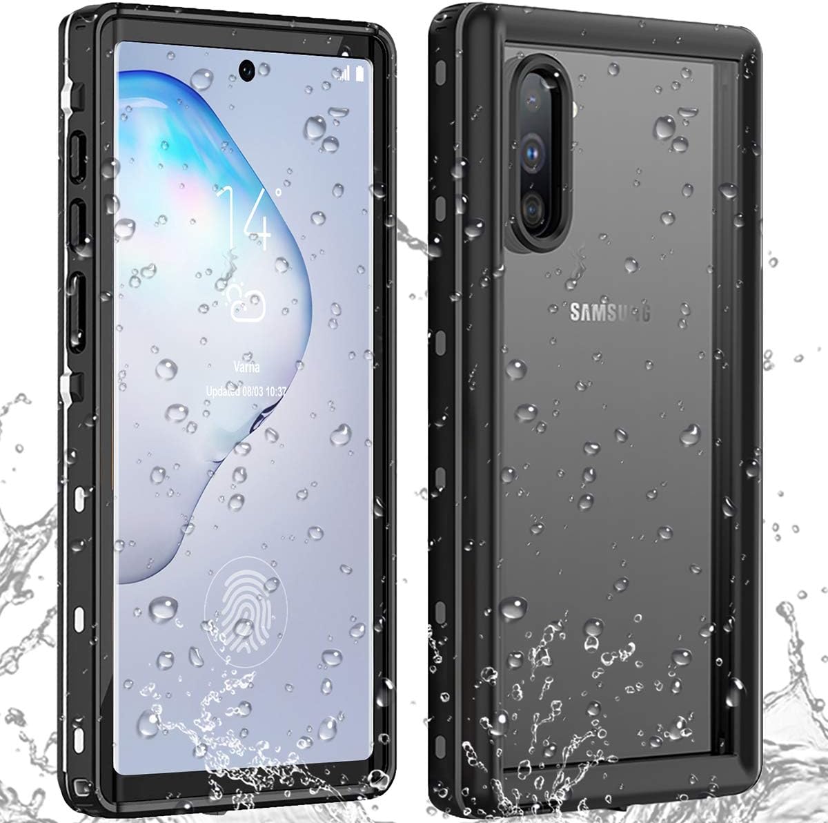 AICase Waterproof Case for Samsung Galaxy Note 10 Plus, [IP68 Certified ...
