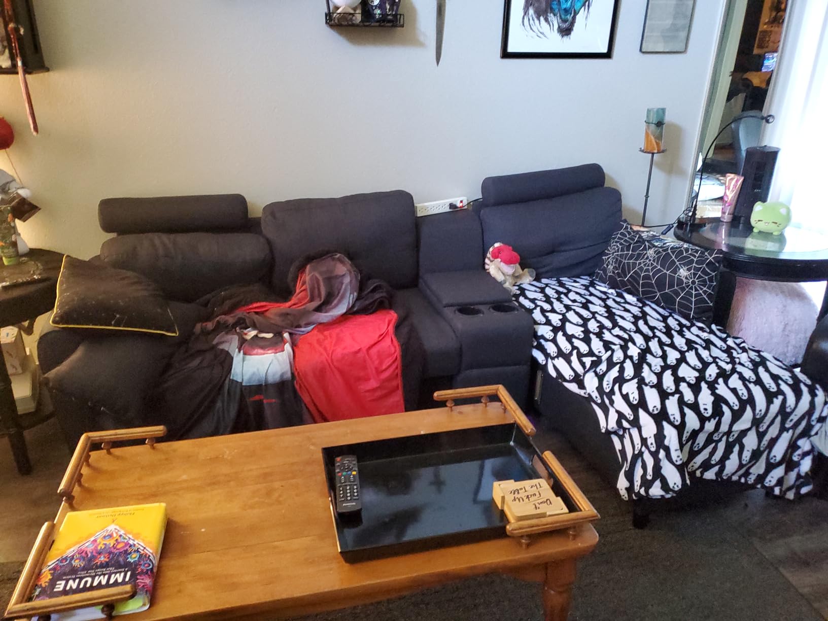 Amazon.com: BALUS 88" W Reversible Living Room Sofa, Convertible L ...