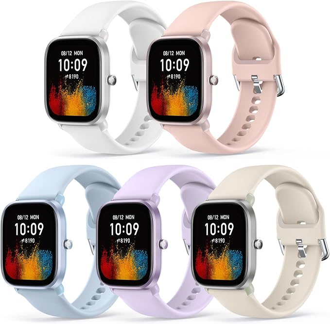 Higgs 5 Pezzi Cinturino 20mm Compatibile con Amazfit GTS 4 2 Mini/GTS 2 ...