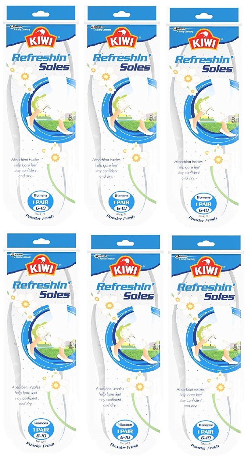 Amazon.com : Kiwi Women's Refreshin' Soles Pack Of 6 : Shoe Insoles ...