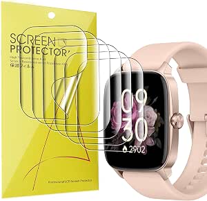 Compatible for YMZ Smartwatch Screen Protector,Lamshaw Full Coverage ...