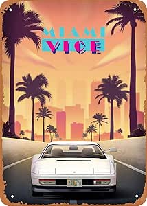 Amazon.com: Vintage Metal Sign - Movies Miami Vice - 8 X 12 Tin Sign