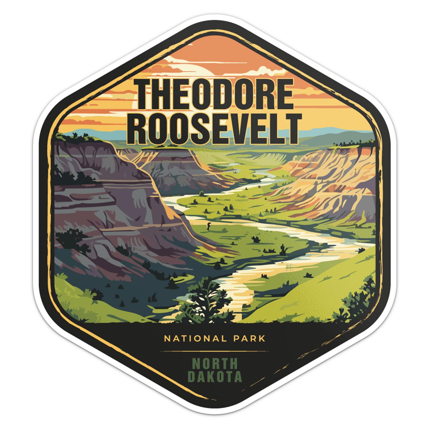 Amazon.com - Theodore Roosevelt National Park Sticker - Waterproof ...