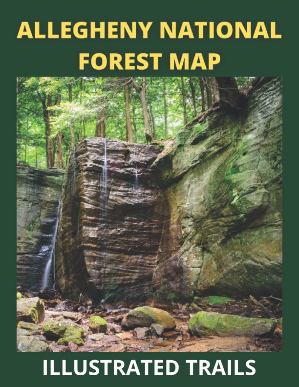Allegheny National Forest Map And Illustrated Trails Guide To Hiking ...