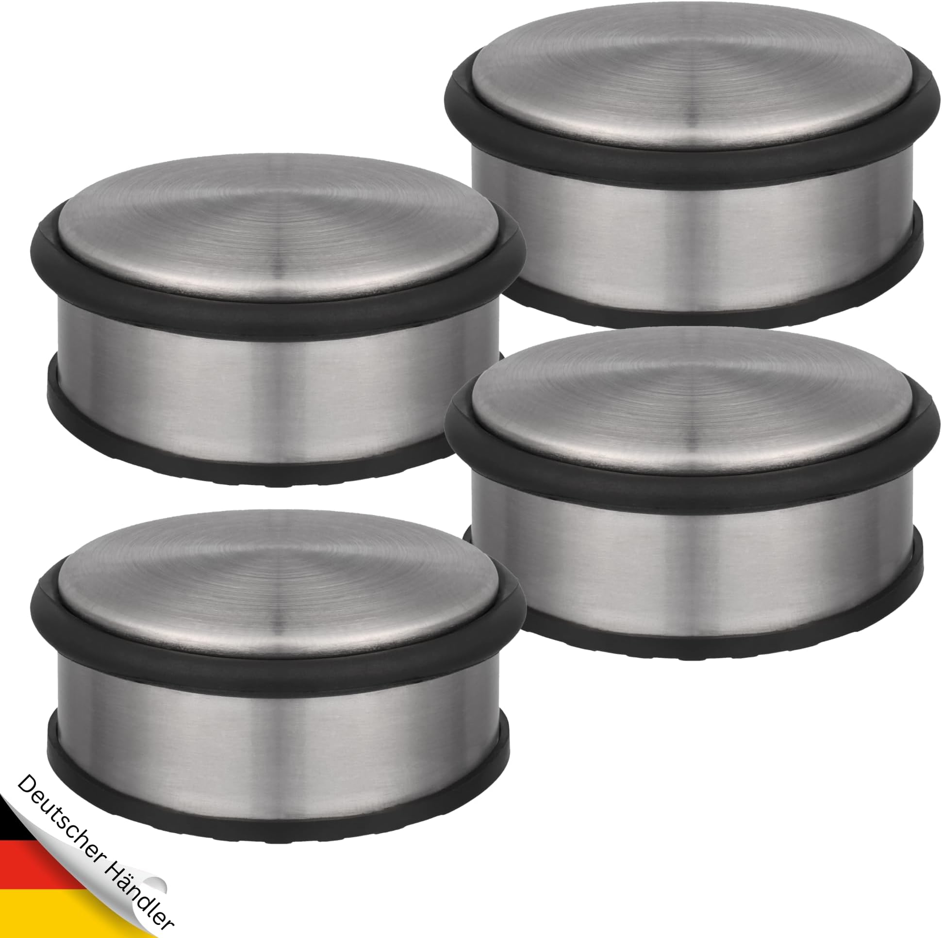 Designer Türstopper aus Edelstahl Gummi Türpuffer Türhalter Stopper ...