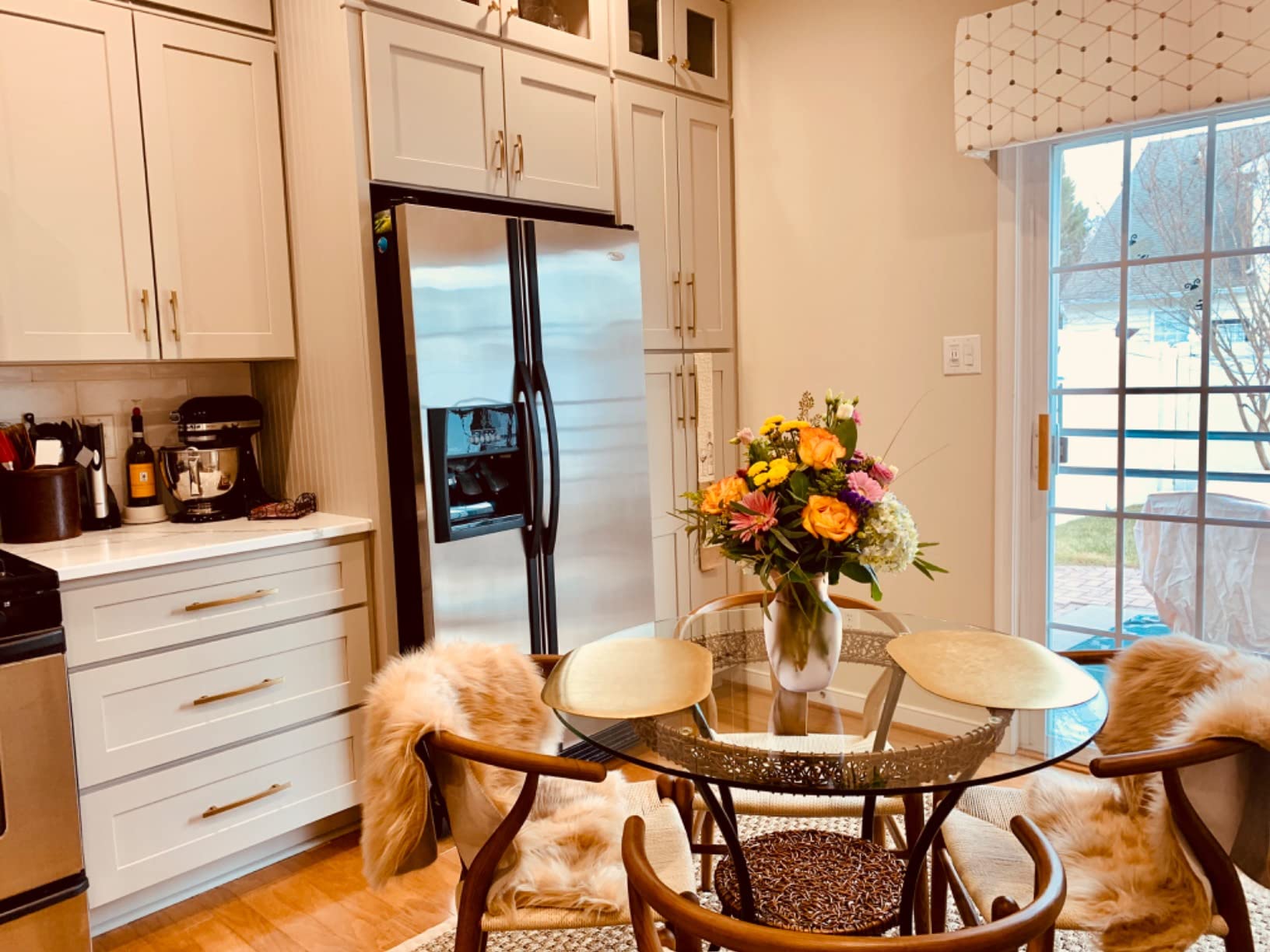 $27/mo - Finance VODUR Wishbone Chair Natural Solid Wood Dining Chair ...