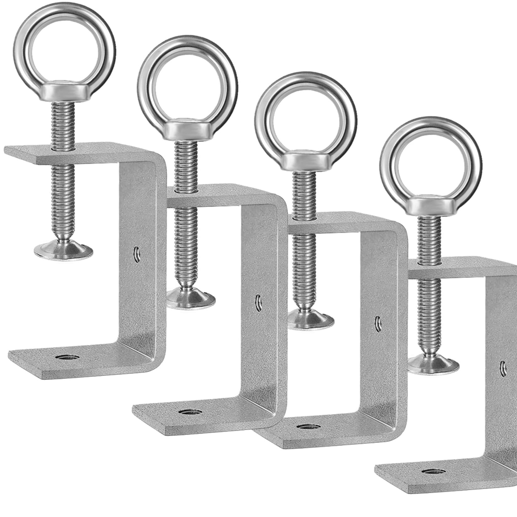 4 Pieces C Clamp 75 mm Stainless Steel C Clamps Heavy Duty Woodworking ...