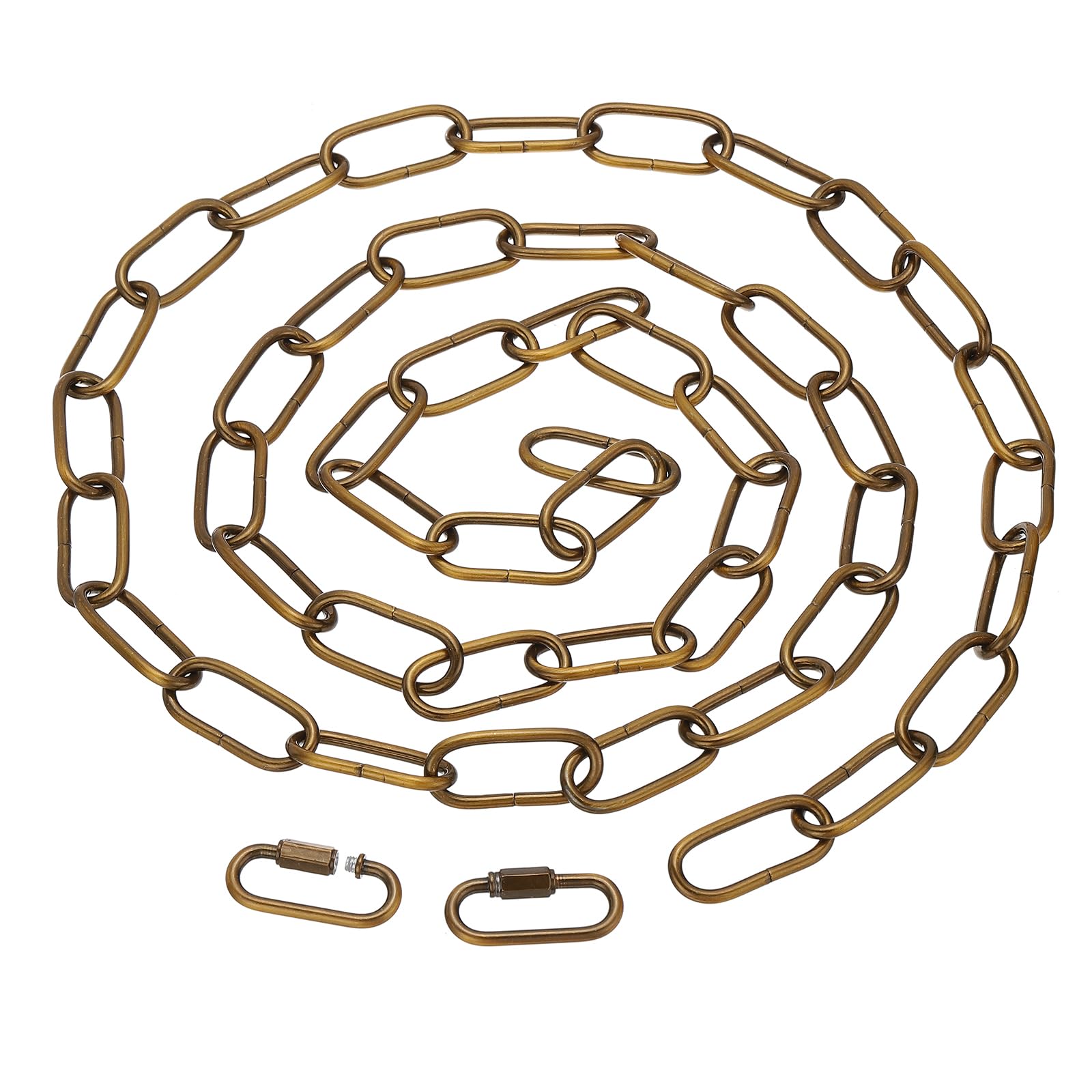 PATIKIL 6ft Lighting Hanging Chain, Metal Looping Chain with Quick Link ...