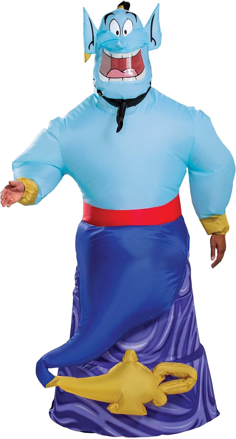 Aladdin (Animated) Genie Inflatable Fancy Dress Costume for Adults ...