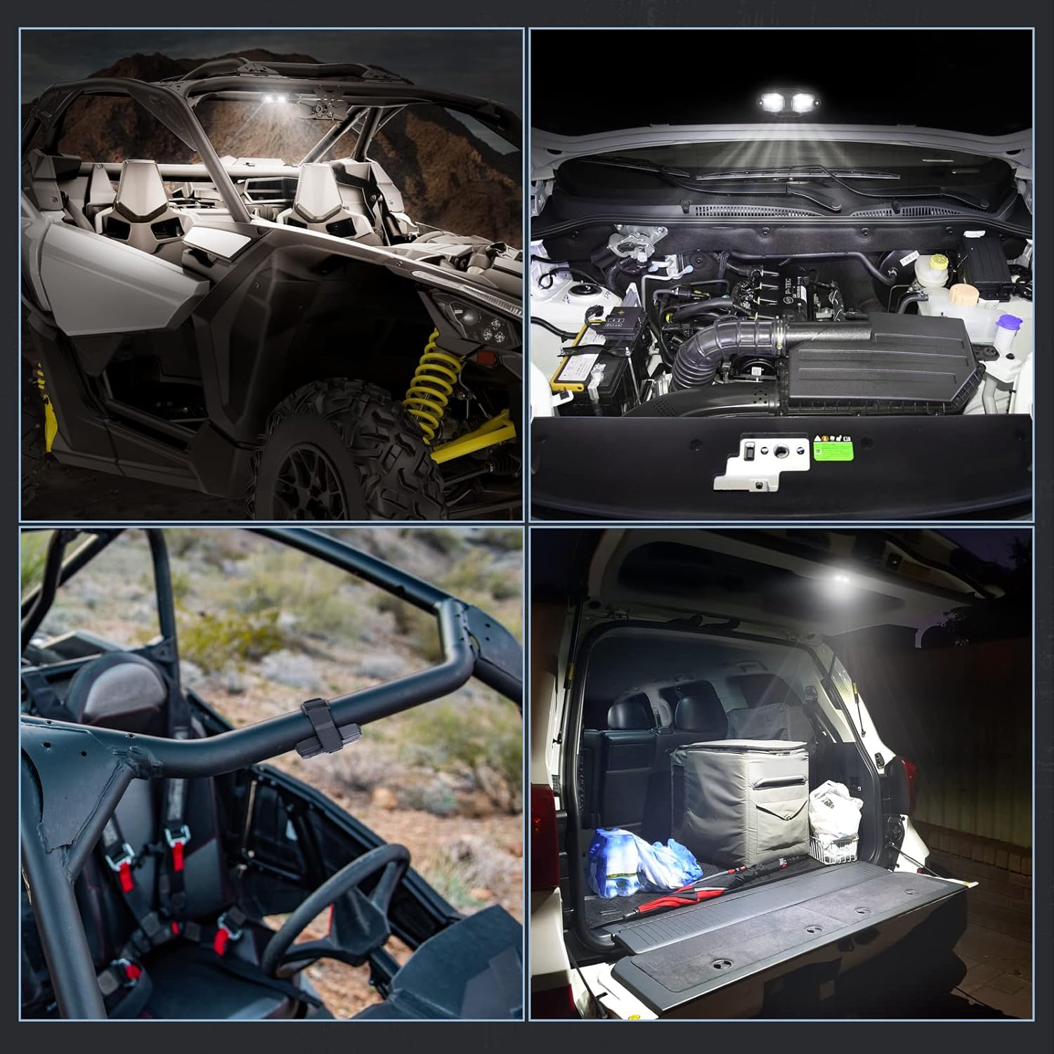 ACEC SHOP UTV – Luz de cúpula LED universal barra enrollable luz ...