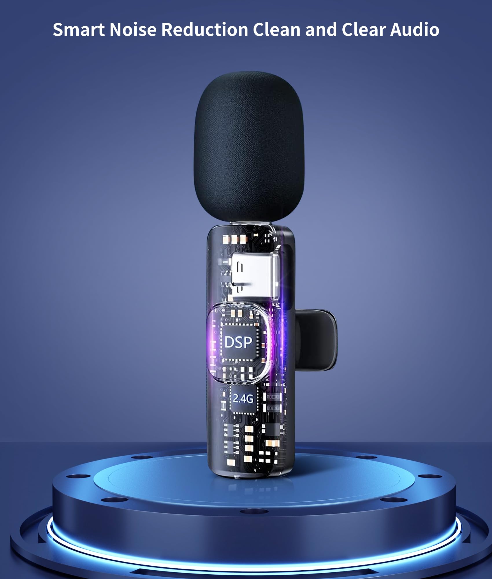 Snapklik.com : 2-Pack Wireless Lavalier Lapel Microphone Set For iPhone ...