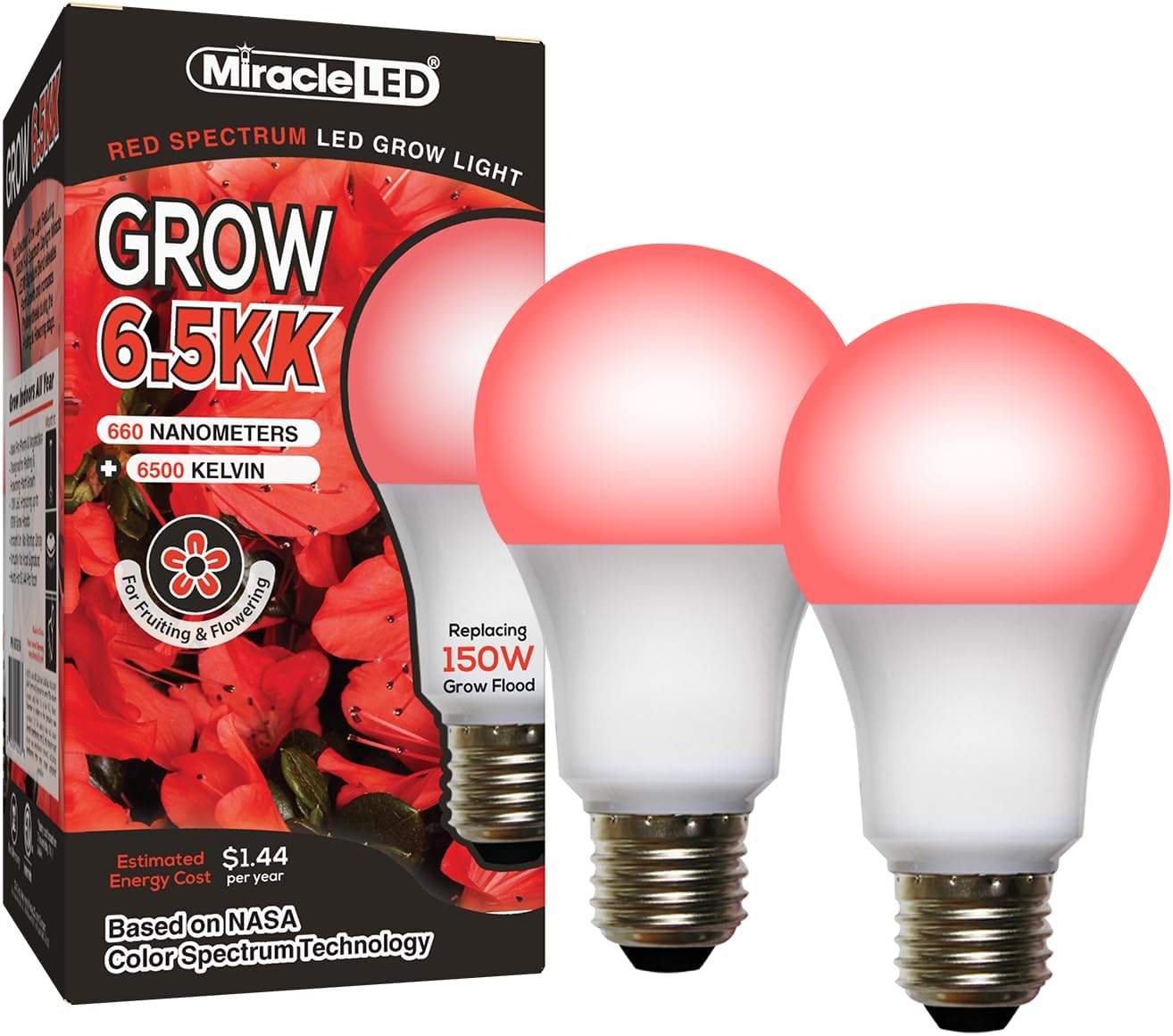 Amazon.com : Miracle LED 6.5KK Professional Indoor Grow Light Bulb ...