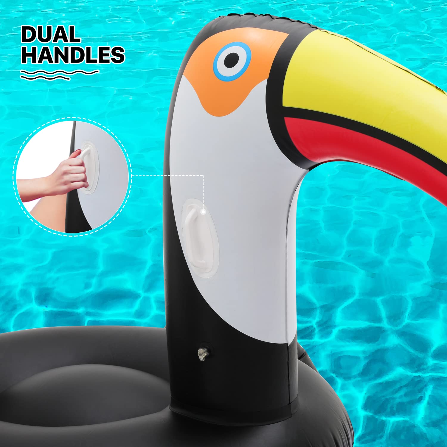 Snapklik.com : Pool Float For Adult Inflatable Giant Floaties Toucan ...