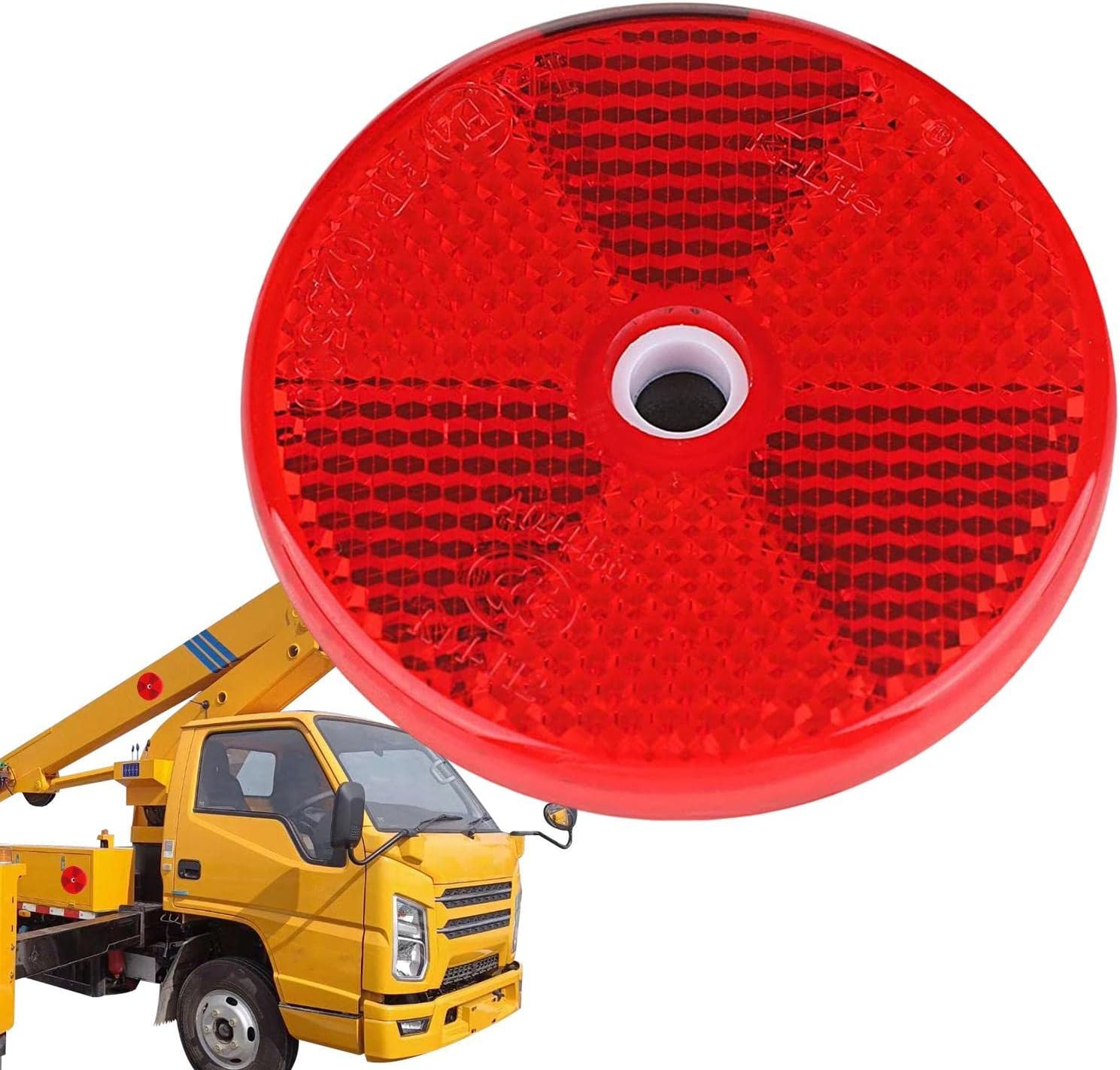 Red Solar Driveway Markers