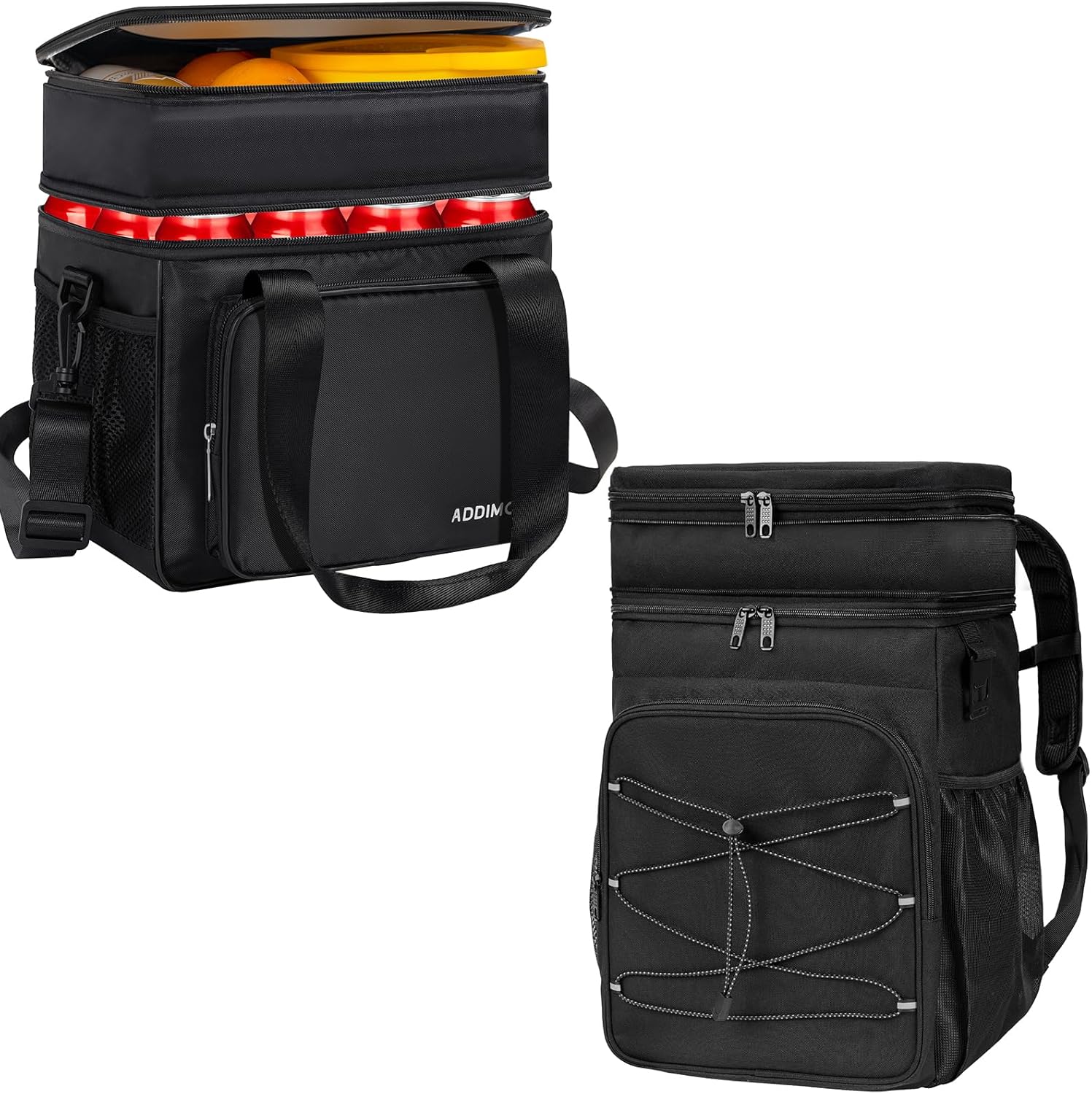 Amazon.com: Backpack Cooler Insulated with Expandable Double Deck + 15l ...
