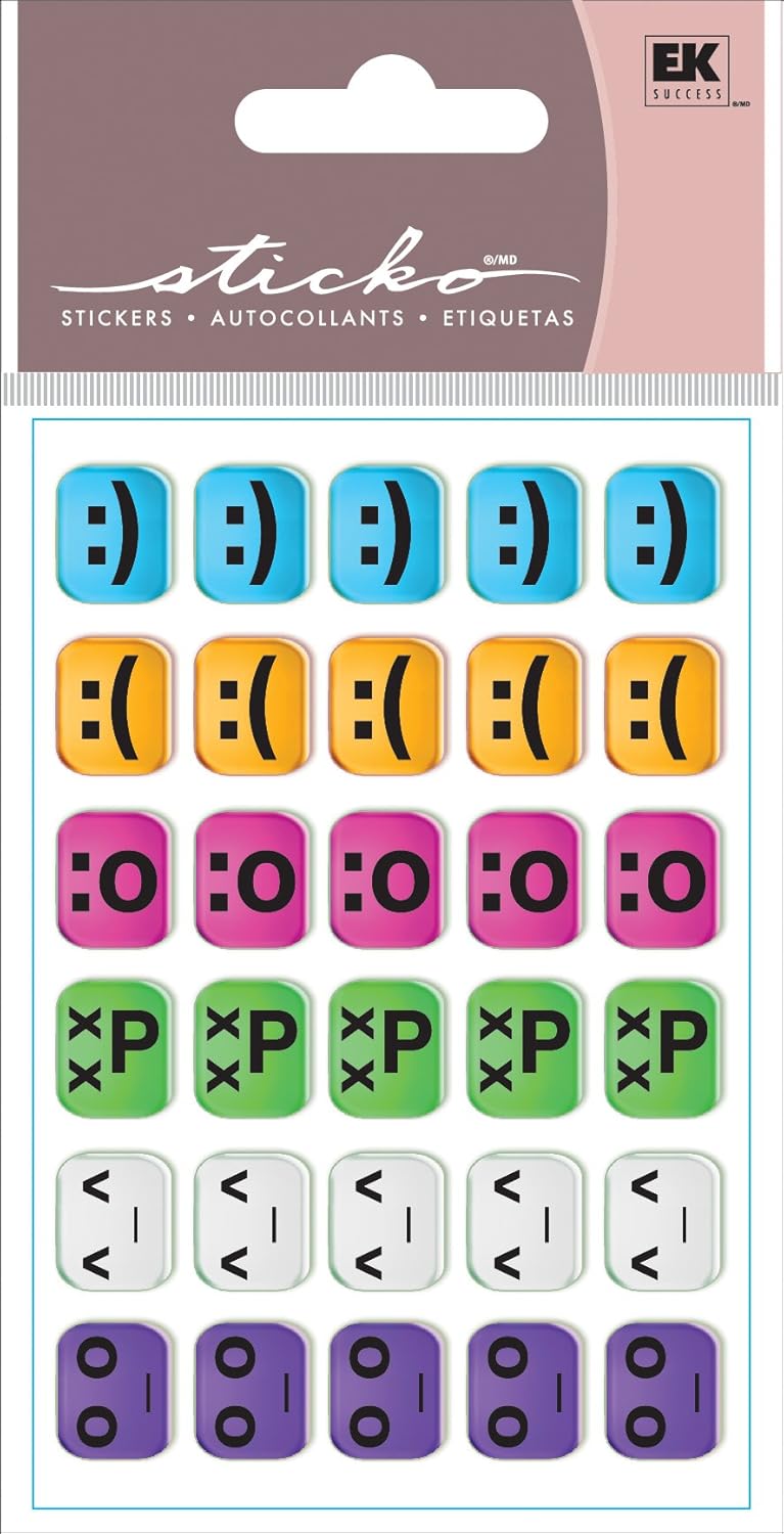 Amazon.com: EK Success Sticko Stickers, Emoticons : Arts, Crafts & Sewing