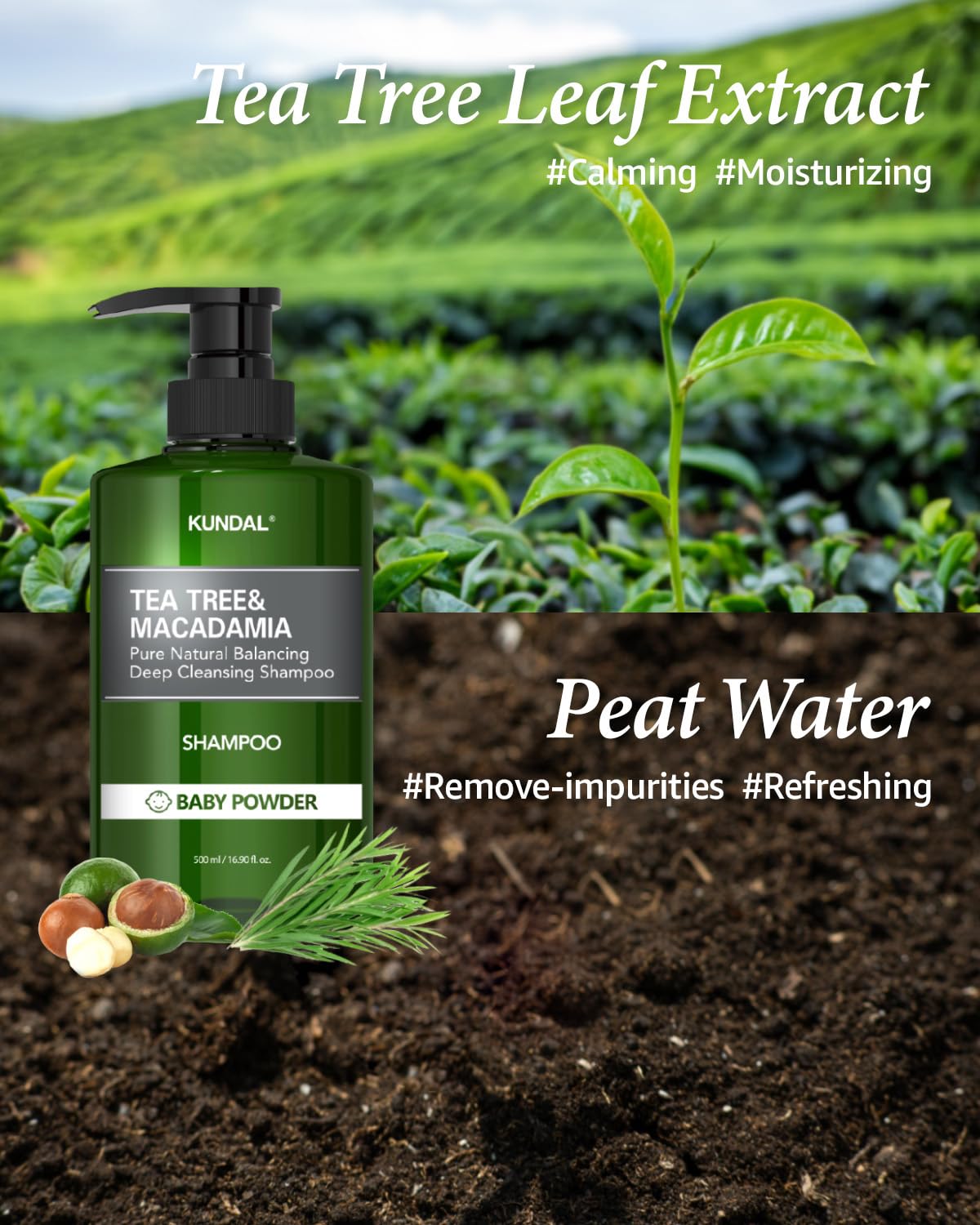 Snapklik.com : Kundal Tea Tree Deep Cleansing Shampoo Baby Powder Scalp ...