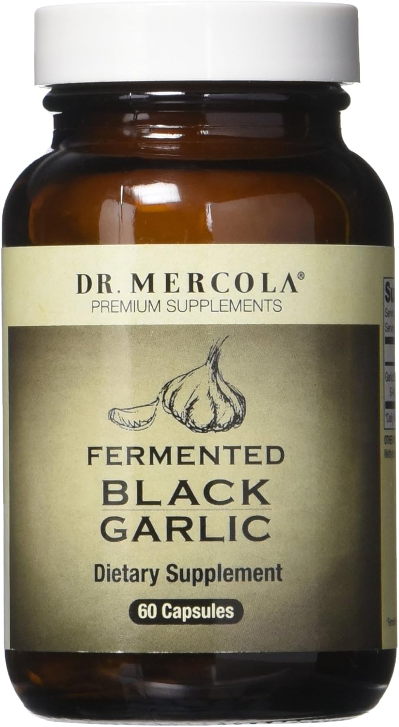 Amazon.com: Dr. Mercola Fermented Black Garlic - 60 Capsules - 2 ...