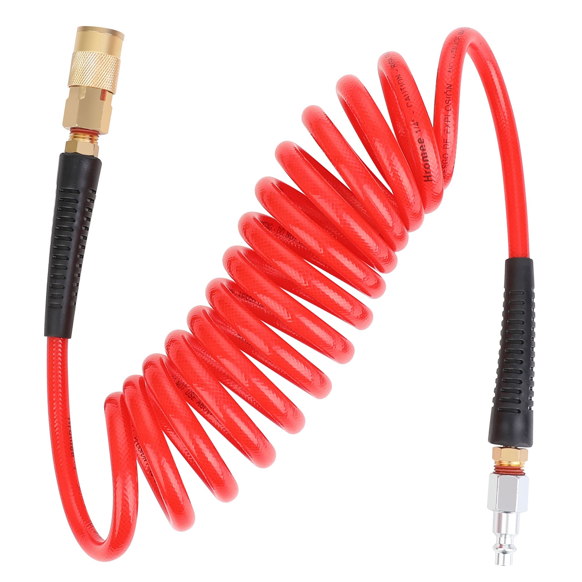 Buy Hromee 1 4 Inch X 10ft Polyurethane Recoil Air Hose With Fittings