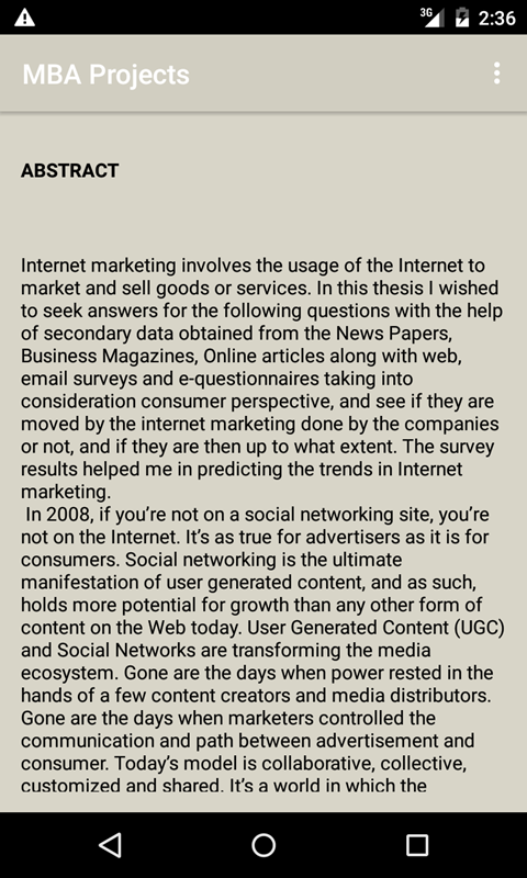 MBA Projects - Application sur Amazon Appstore