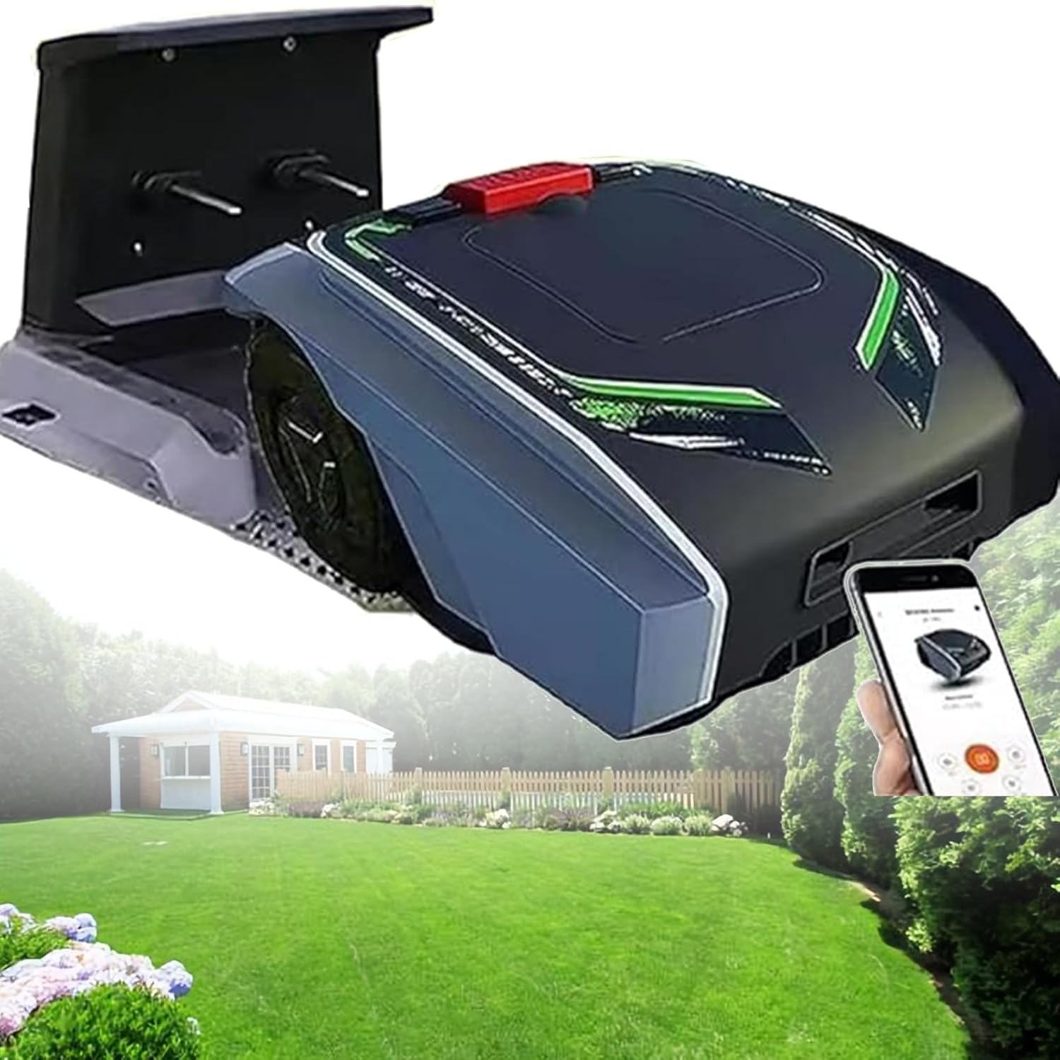 Robotic Lawnmower, No Boundary Wire Gardens APP Control with Virtual ...