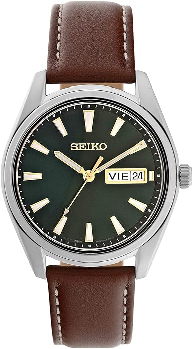 Amazon.co.jp: セイコー SEIKO 腕時計 クォーツ 海外モデル グリーン文字盤 カーフレザー SUR449P1 メンズ [並行 ...