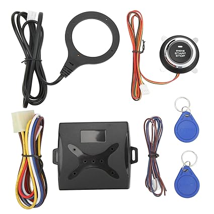 Push Engine Start Button Kit - Keyless Go System Upgrade for DC12V Cars ...