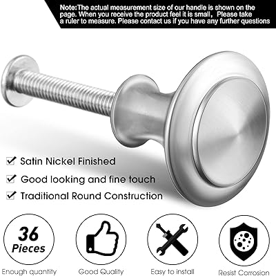 Amerock BP53005-Orb Allison Knob 1-1/4-Inch Diameter, Oil Rubbed Bronze ...