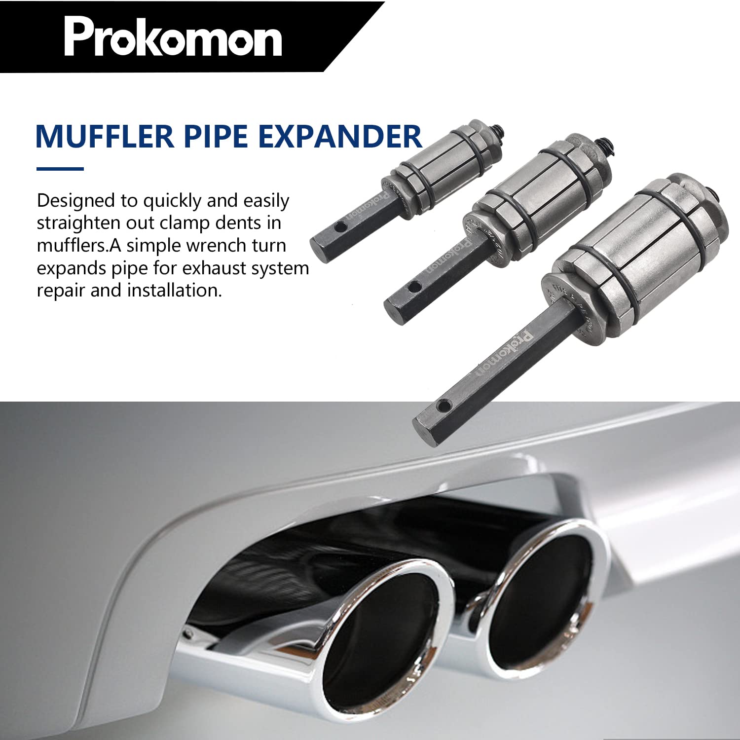Snapklik.com : Exhaust Pipe Expander/Pipe Stretcher Kit/Muffler Pipe ...