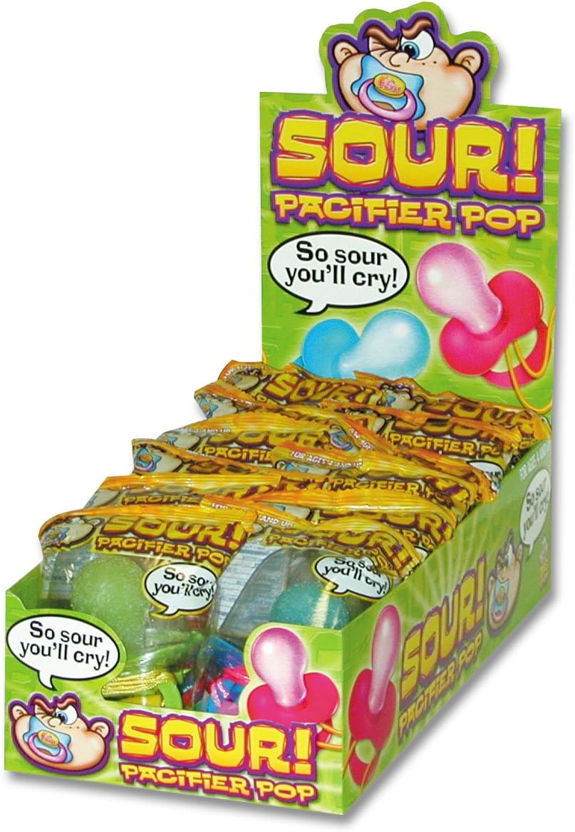 Amazon.com : PACK OF 12 - Flix Candy Sour! Pacifier Pop, .8 Oz ...
