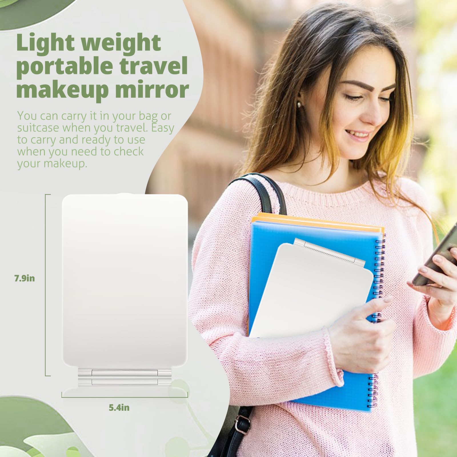 Koolstuffs Travel Mirror for Makeup, Rechargeable Light up Mirror with ...
