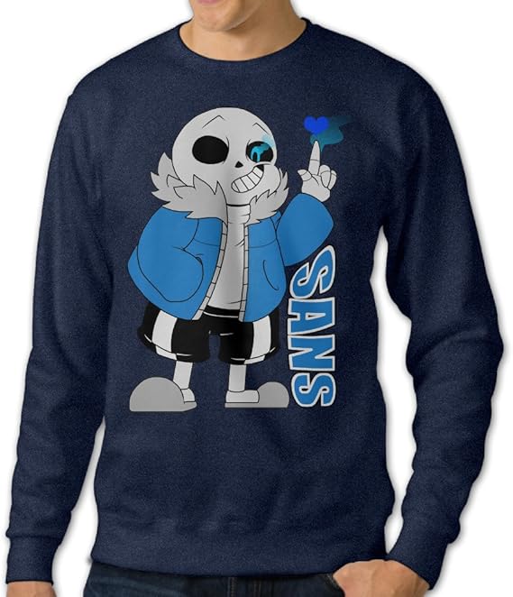 PTCY Men's Sans Undertale Video Game Character Crew - Neck Pullover ...