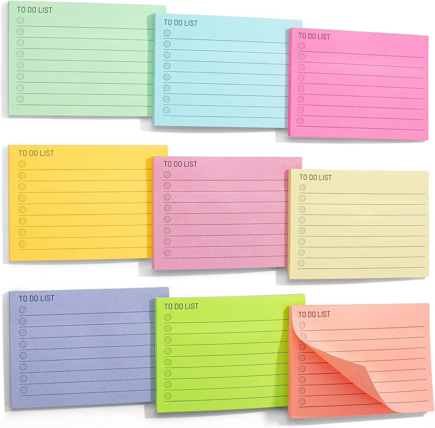 Mr. Pen- to Do List Sticky Notes, 3"x4", 360 Sheets, Assorted Colors to ...