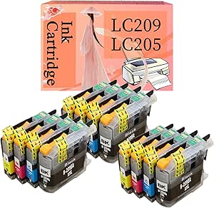 Amazon.com: AOKLEY for Brother 209 205 LC209 LC205 Ink-Cartridge ...