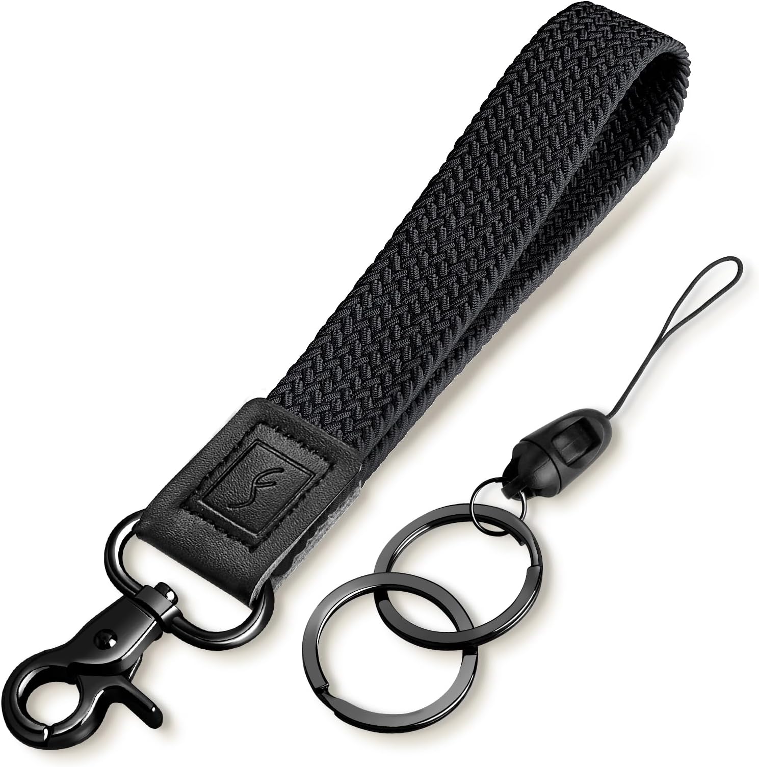 Amazon.com: YAVVOZH Keychain Wristlet, Stretchy Key Chain for Women Men ...