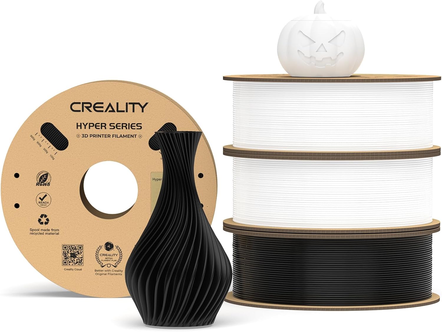 Amazon.com: Creality 3D Printer Filament PLA 1.75mm 4KG, Official Hyper ...