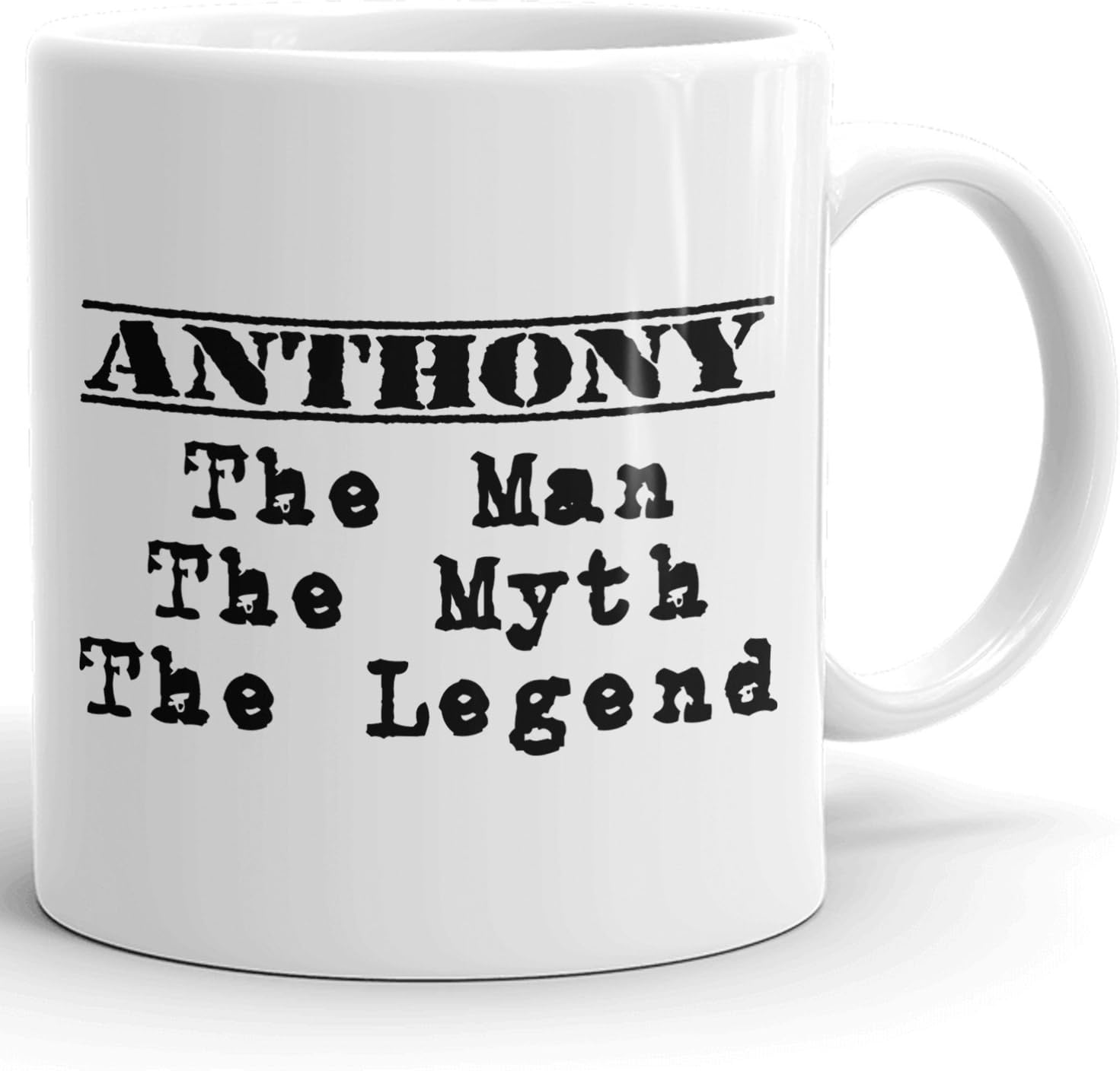 Amazon.com: Anthony Coffee Mug, Personalized Gift, The Man the Myth The ...