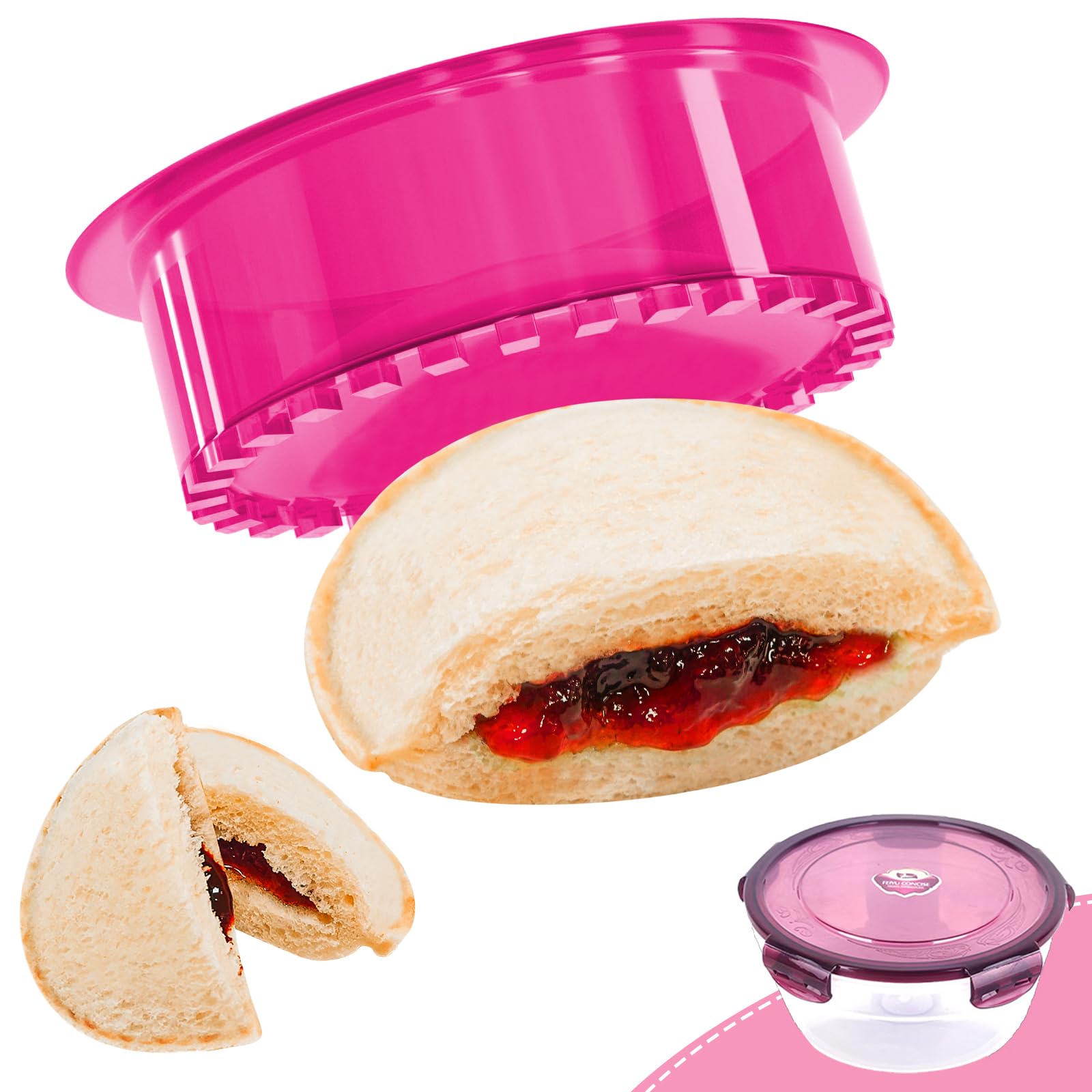 Snapklik.com : Sandwich Cutter And Sealer - 5 PCS Decruster Sandwich ...